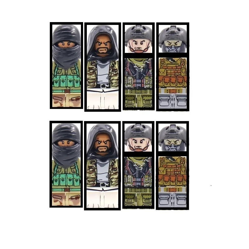 SWAT-8pcs-Middle-East-Army-Building-Blocks-Military-Forces-Soldiers ...