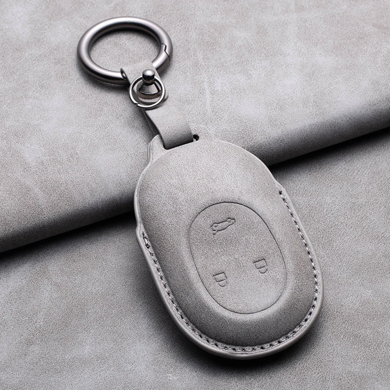 Suede-Leather-Car-Smart-Key-Fob-Case-For-Wei-Lai-NIO-ET5-ET7-ES7-EC7 ...