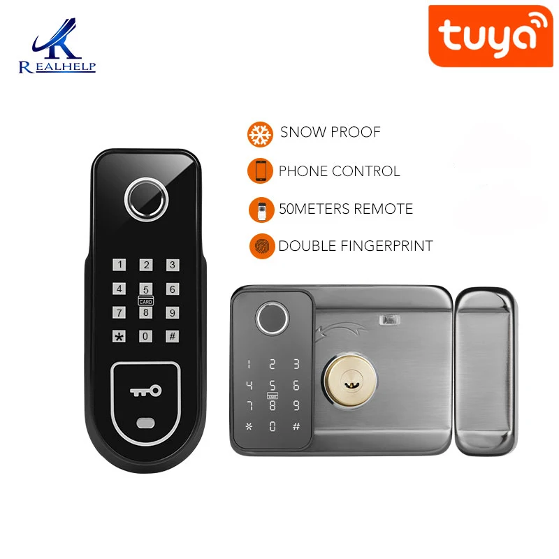 Smart-Electric-Rim-Lock-with-Tuya-Smart-Life-APP-WIFI-Outdoor-Gate-Door ...