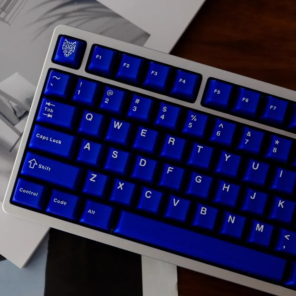 114-Keys-Aifei-Keycaps-for-Mechanical-Keyboard-Klein-Dark-Blue-ABS ...