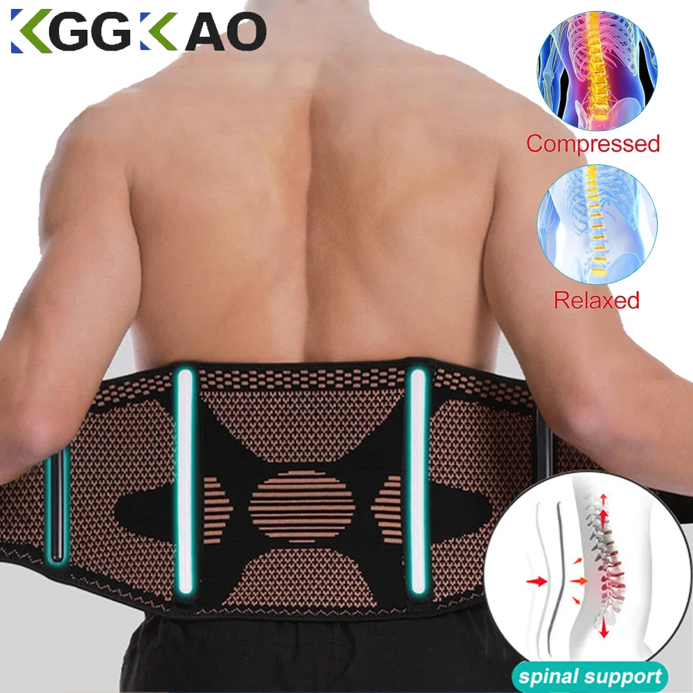 Copper Back Brace for Lower Back Pain Relief,Back Support Belt Men ...