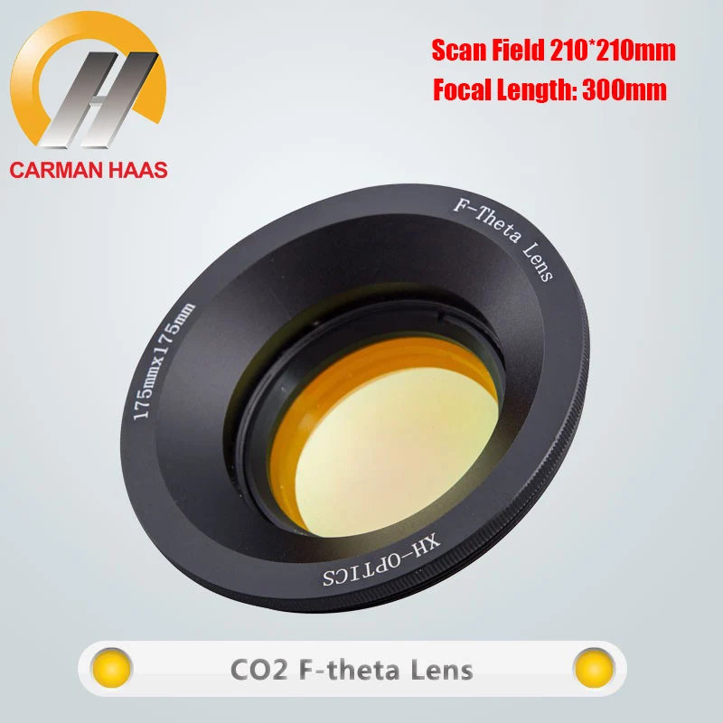 Carmanhaas Co2 레이저 F Theta 스캐닝 렌즈 ZnSe 스캐너 필드 직경 210*210mm 48mm 레이저 마킹용|렌즈| - AliExpress