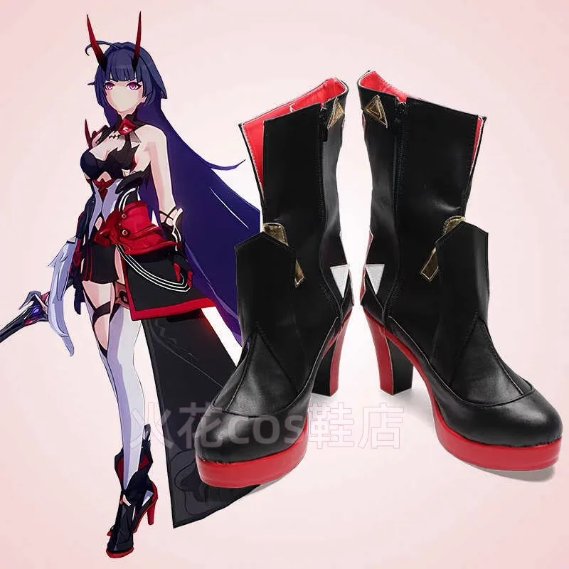 Honkai Impact 3 Raiden Mei Boots Cosplay Long Boots Shoes Women/Men ...