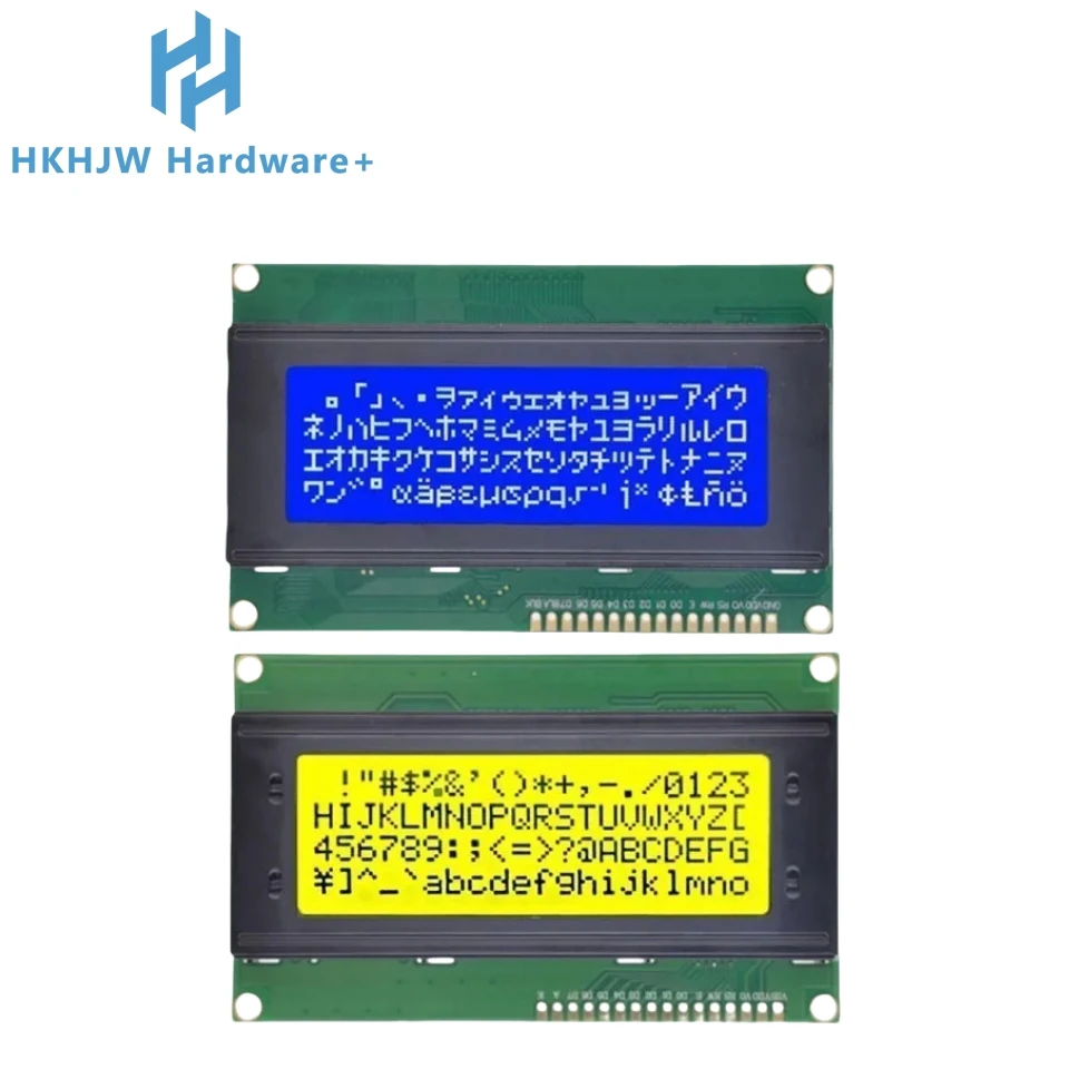 2004A LCD2004 Blue / Yellow-Green LCD Screen Module LCD Display Module ...