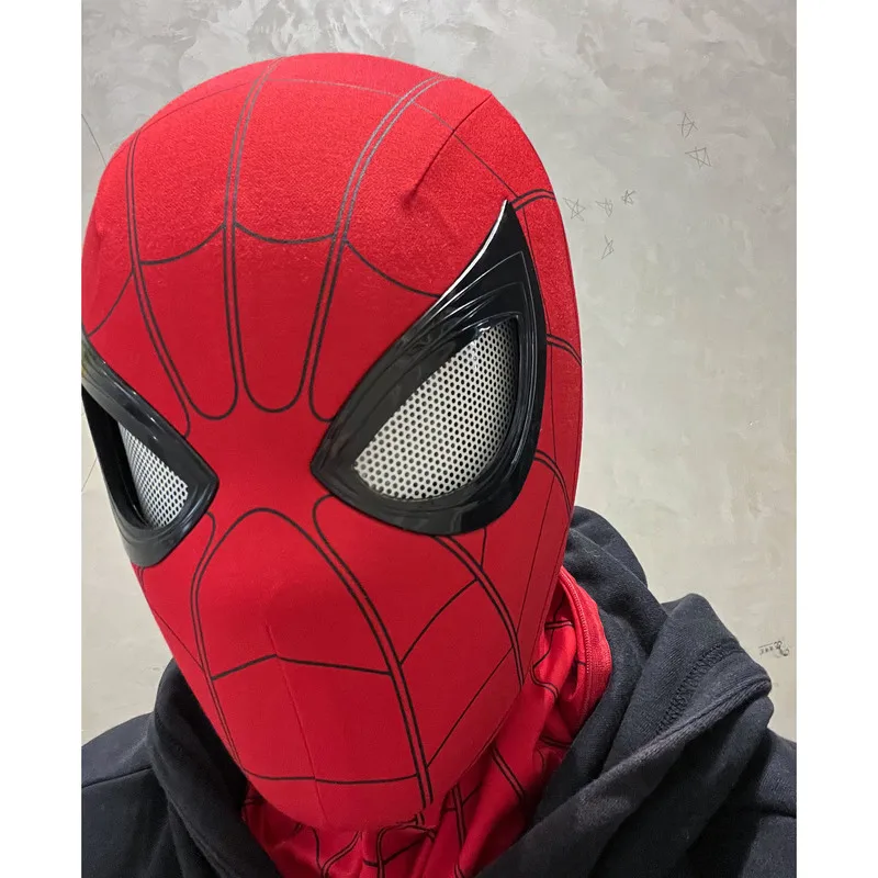 Spider Man Electronic Mask Headgear Cosplay Moving Eyes Spiderman 1:1 ...