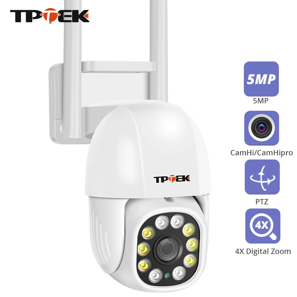 5MP IP Camera WiFi PTZ Security Surveillance Camera 2MP Wi-Fi 4X ...