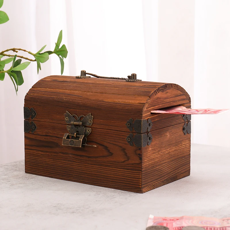 Wooden-Storage-Money-Boxes-Safe-Treasure-Large-Size-Organizer-Money ...