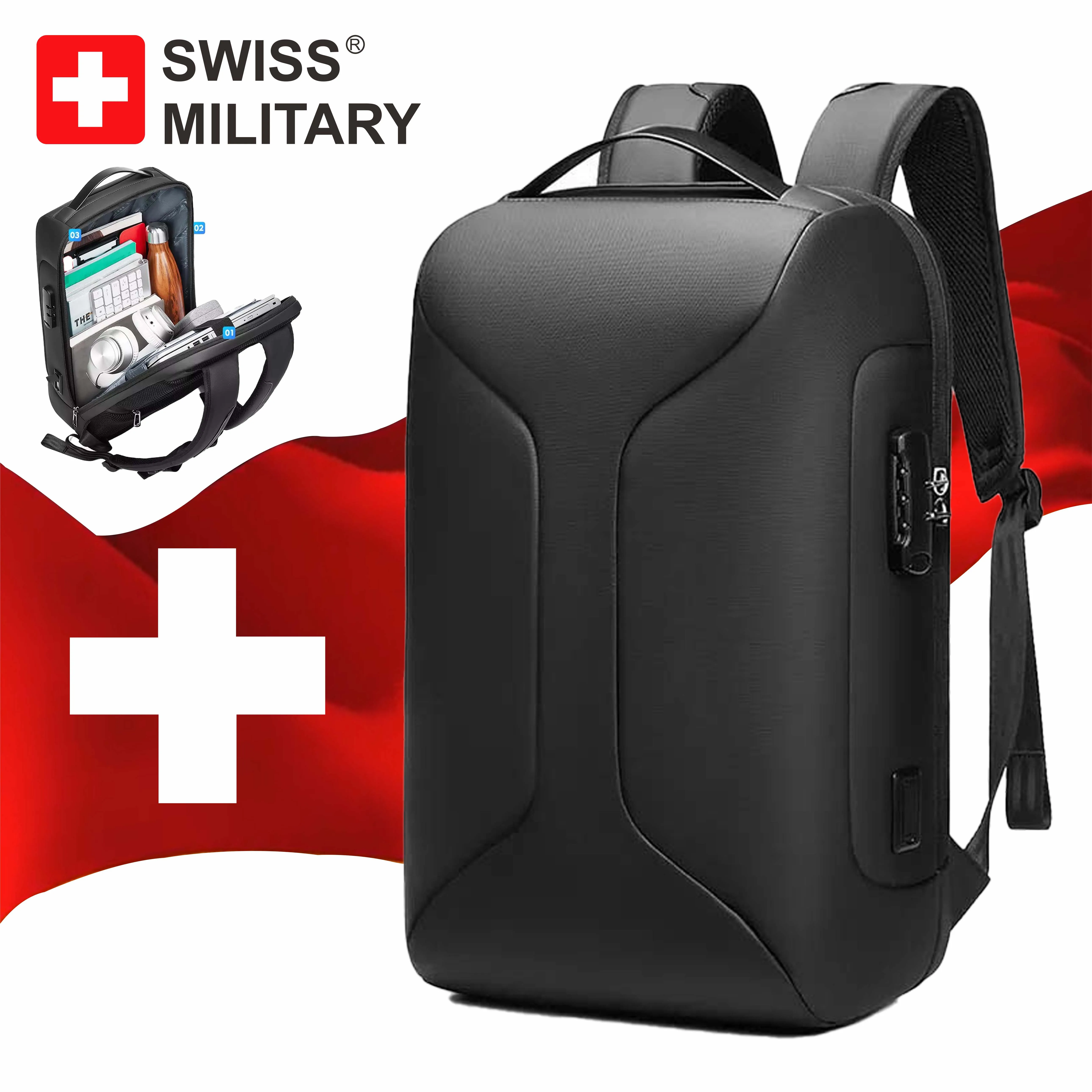 SWISS-MILITARY-Men-s-Backpacks-Business-Commuter-Backpack-Large ...