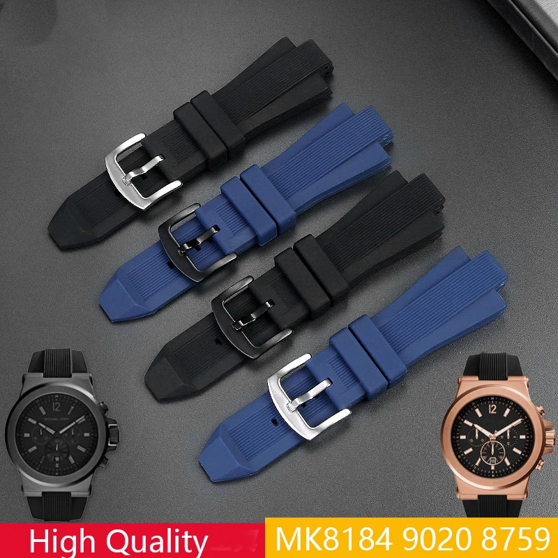 Rubber-Strap-for-Michael-Kors-MK8380-MK8184-MK8729-MK9020-MK8730 ...