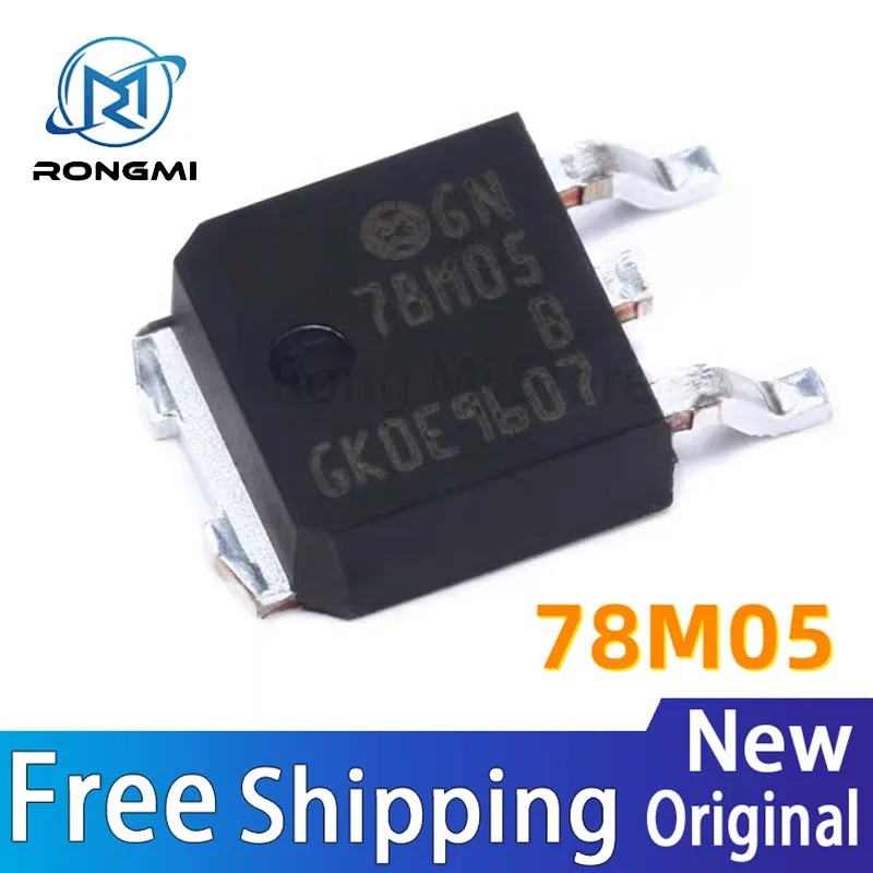 10pcs/lot 78M05 CJ78M05 7805 SMD TO252 SMD three-terminal regulator ...