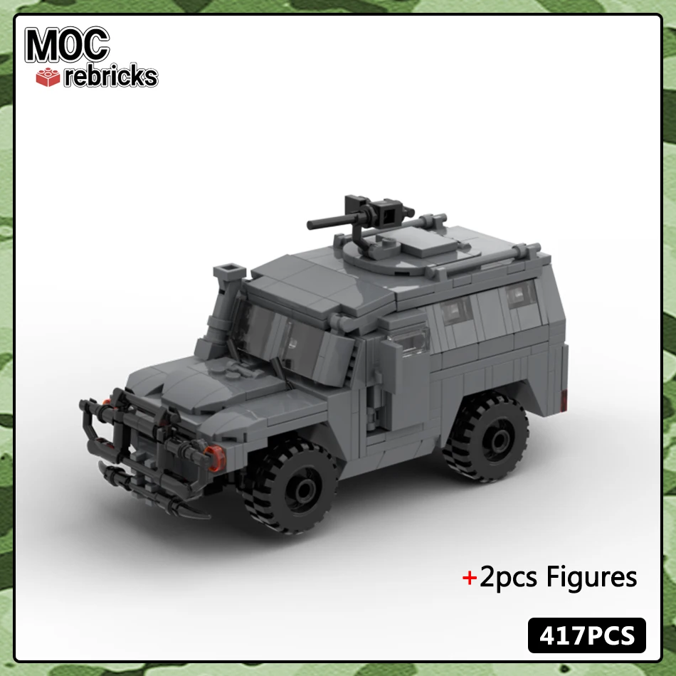 MOC Military Series GAZ-2330 Tiger Russian Police Vehicles Building ...