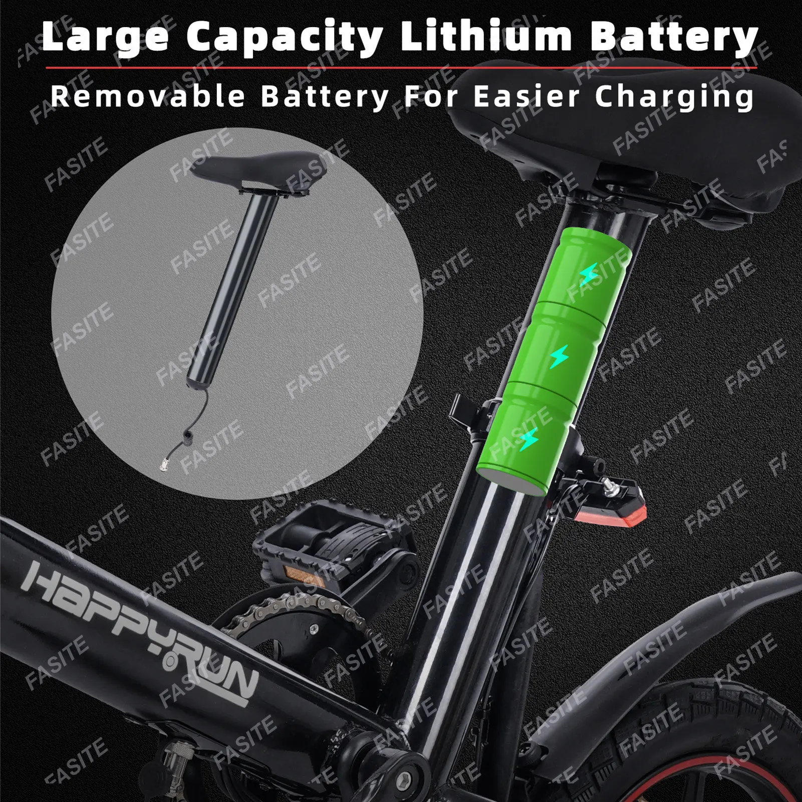 BEZIOR XF200 1000W Motor Folding Electric Moped Bike 48V 15Ah Power ...
