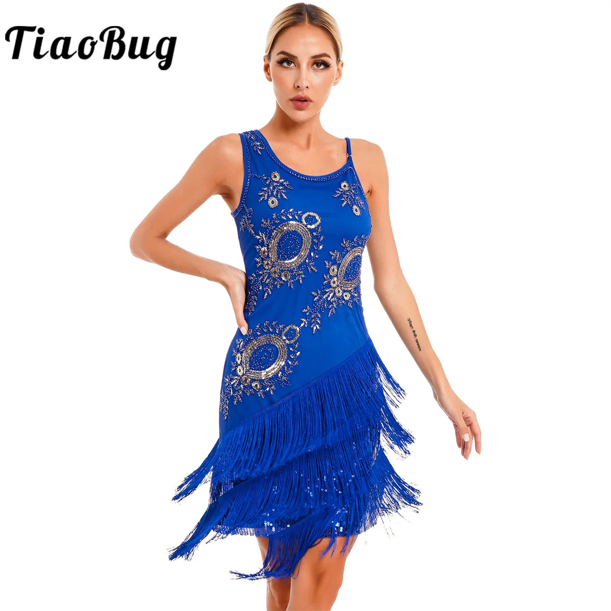 P-sk-l-Latin-dans-elbise-kad-n-Sequins-boncuk-sa-akl-balo-salonu-dans ...