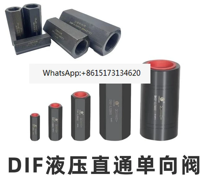 5PCS Hydraulic tubular check valve DIF-L10H/DIF-L16H/DIF-L20H/DIF-L25 ...