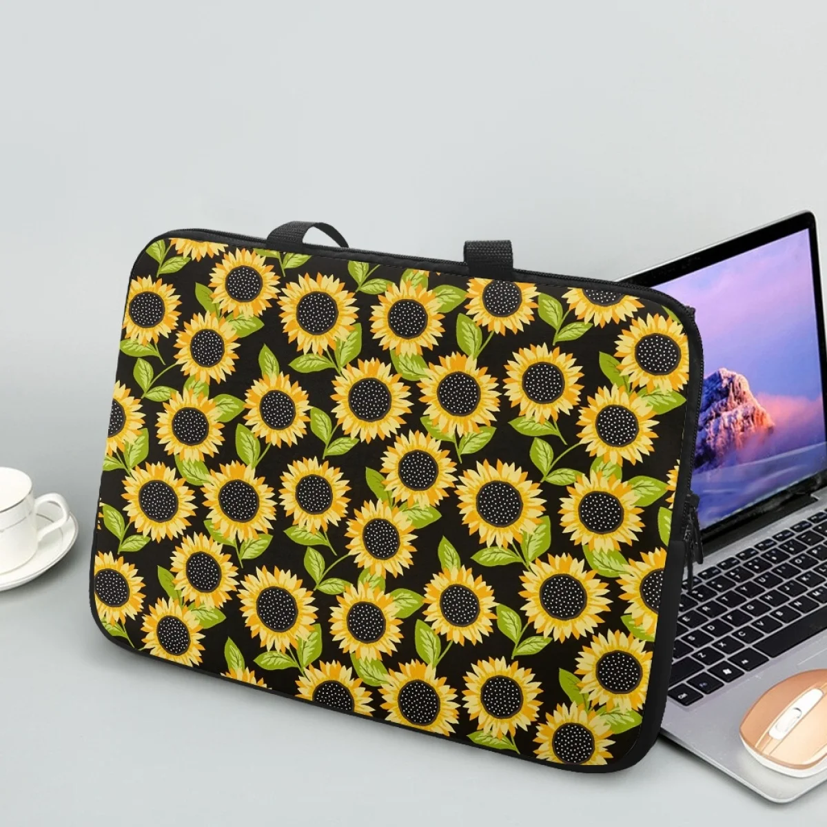 10-12-13-15-17Inch-Handle-Laptop-Case-Sunflower-Designer-Zipper ...