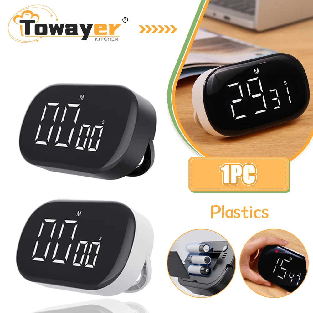 Large-Screen-Electronic-Kitchen-Timer-LED-Display-Electronic-Timer ...