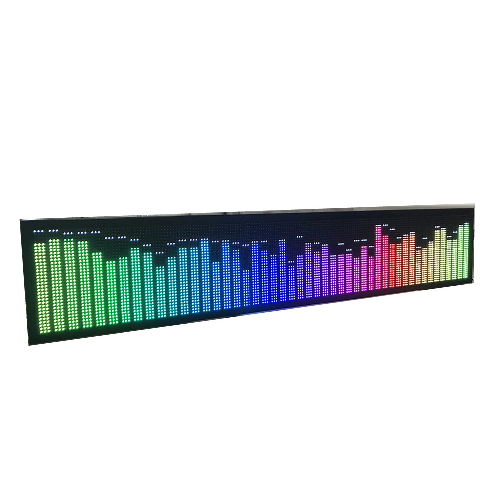Professional-Full-Color-Music-Spectrum-Display-RGB-Sound-Control-Remote ...