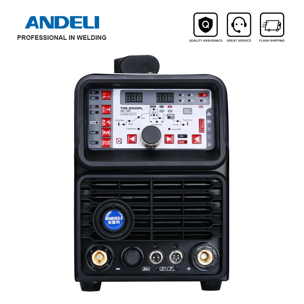 ANDELI AC DC TIG Welding Machine HF TIG/Pulse Multi-Function Aluminum ...