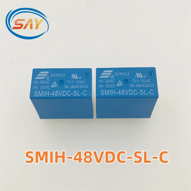 100%Original New 5Pcs/Lot SMIH-48VDC-SL-C SMIH-48V-SL-C SMIH-DC48V-SL-C ...