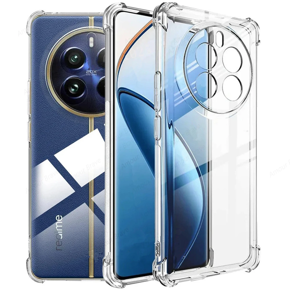 Shockproof Clear Phone Case For Realme 12 14 13 11 10 9 Pro Plus 5G ...