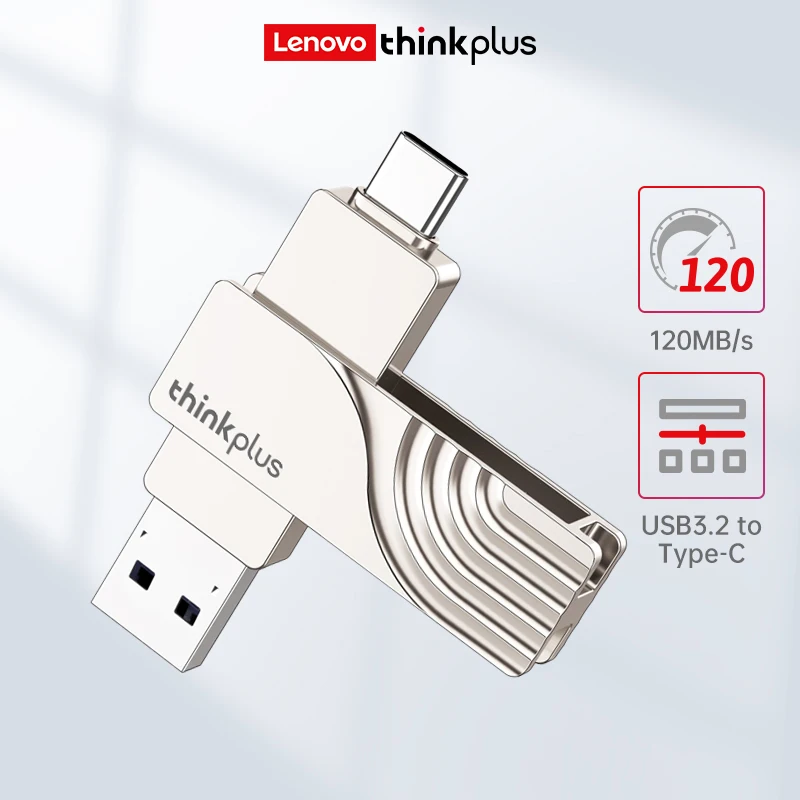 Thinkplus USB 플래시 드라이브 3.2 A 타입 C 32GB 64GB 펜 PC 안드로이드 스마트폰 - 티몬