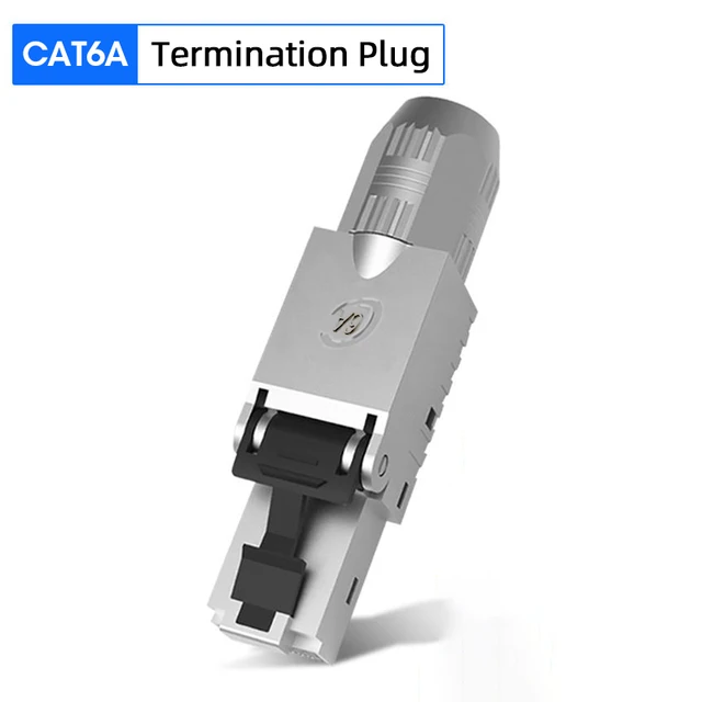 ZoeRax Cat6a Cat8 Ethernet Cable Connector RJ45 Metal Tool Free Easy ...