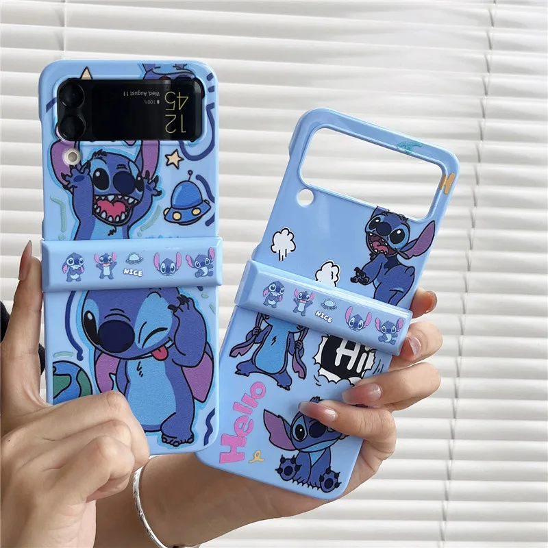 Luxury-Disney-Stitch-Couple-Phone-Case-For-Samsung-Galaxy-Z-Flip-3-4-5G ...