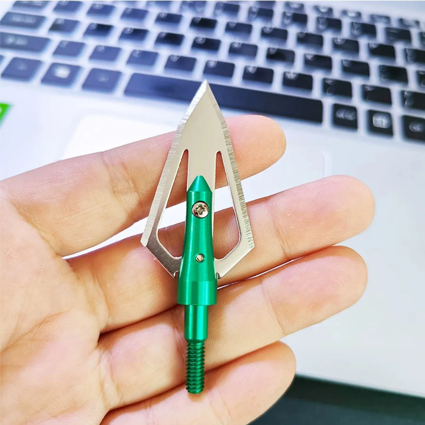 3/6/12pcs 100 Grain Arrowheads Broadheads With Case 2 Fixed Blade ...