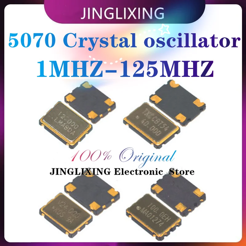 10pcs-SMD-5070-7050-5-7-active-crystal-oscillator-OSC-25MHZ-6M-8M-10M ...