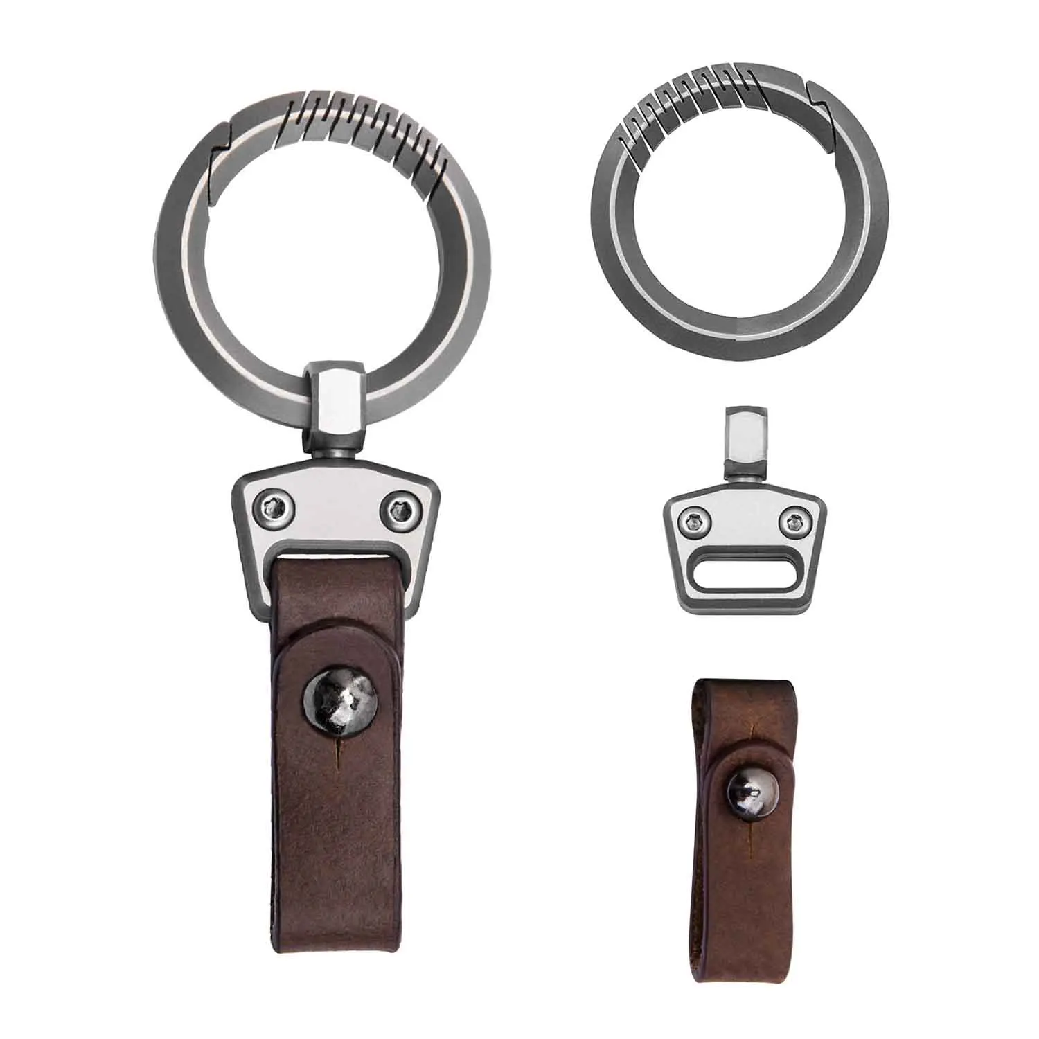 Simple Universal Keychain Titanium Alloy Car Key Rings Super ...
