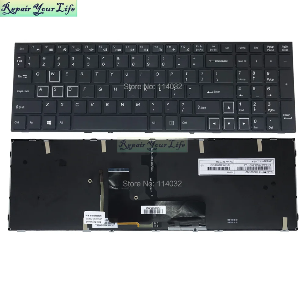 Laptop Keyboards Clevo | Clevo Keyboard Replacement | Clevo N850hk1 ...