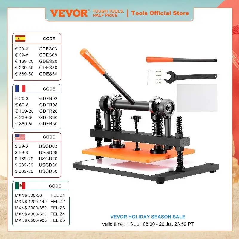 VEVOR-Leather-Cutting-Machine-Embossing-Plate-Manual-Die-Cutter-0-47-in ...