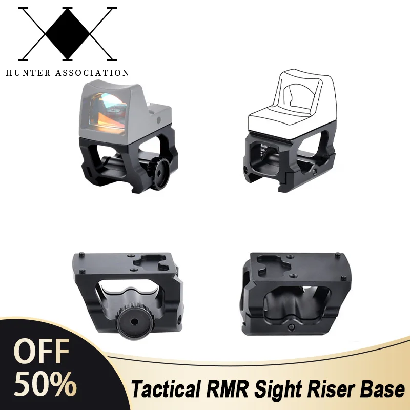 Tactical-RMR-Vis-o-Riser-Base-Metal-Mount-Base-Red-Dot-Fit-20mm-Rail-Ca ...