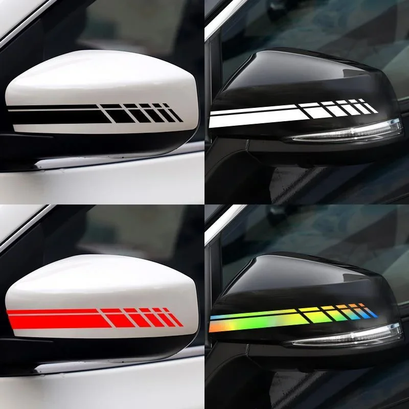 Car-rearview-mirror-stickers-modified-stretch-rain-personality ...