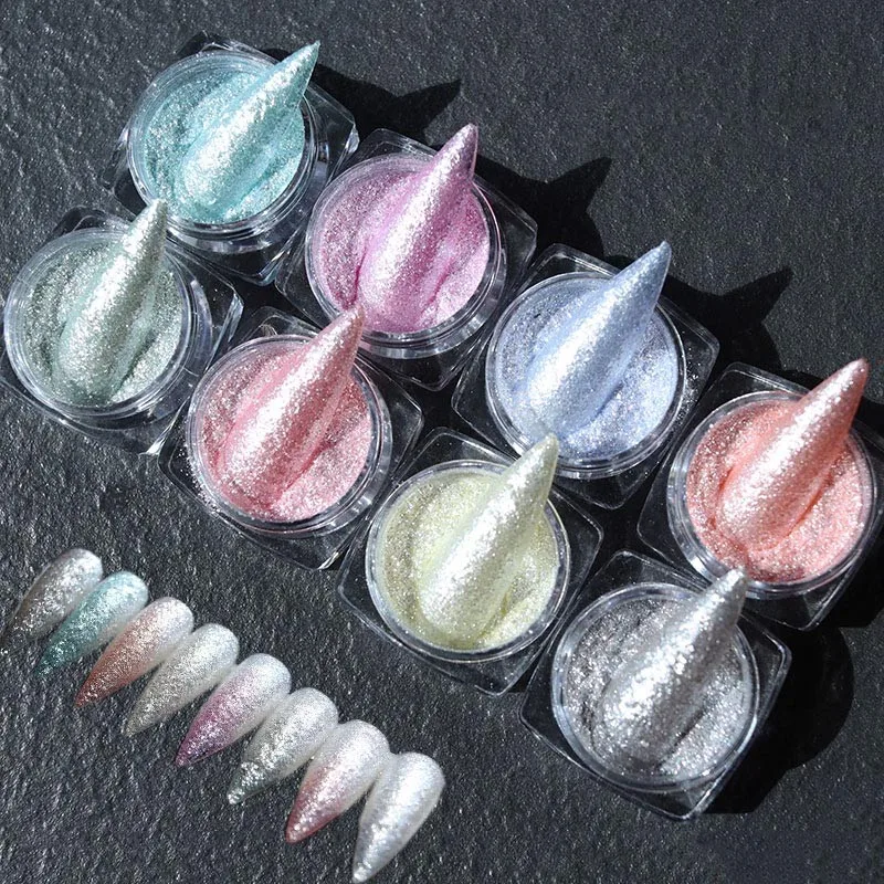 Purpurina térmica que cambia de Color para uñas, sensible a la ...