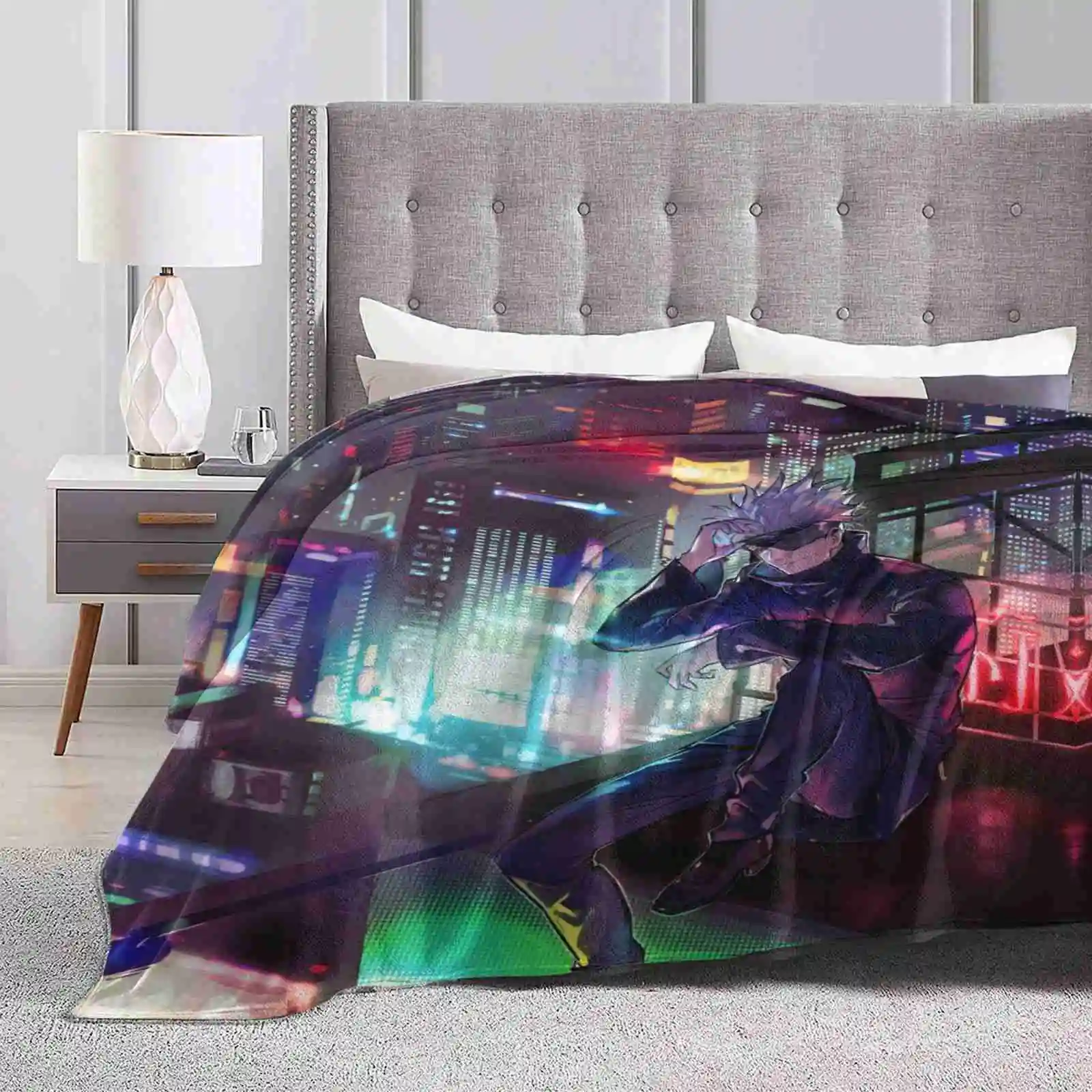 4k-Gojo-Satoru-Latest-Super-Soft-Warm-Light-Thin-Blanket-Gojo-Satoru ...