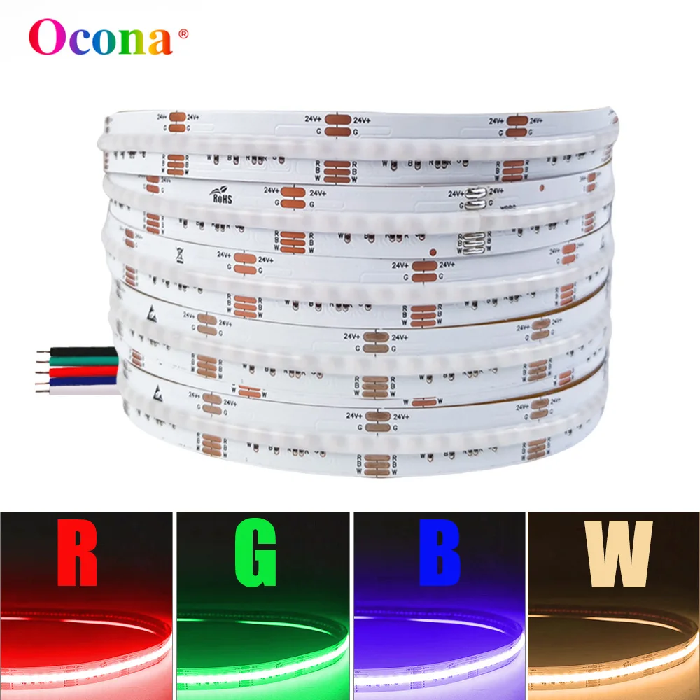OCONA-COB-RGBW-LED-Strip-Lights-840LED-m-24V-12mm-High-CRI-Ra90 ...