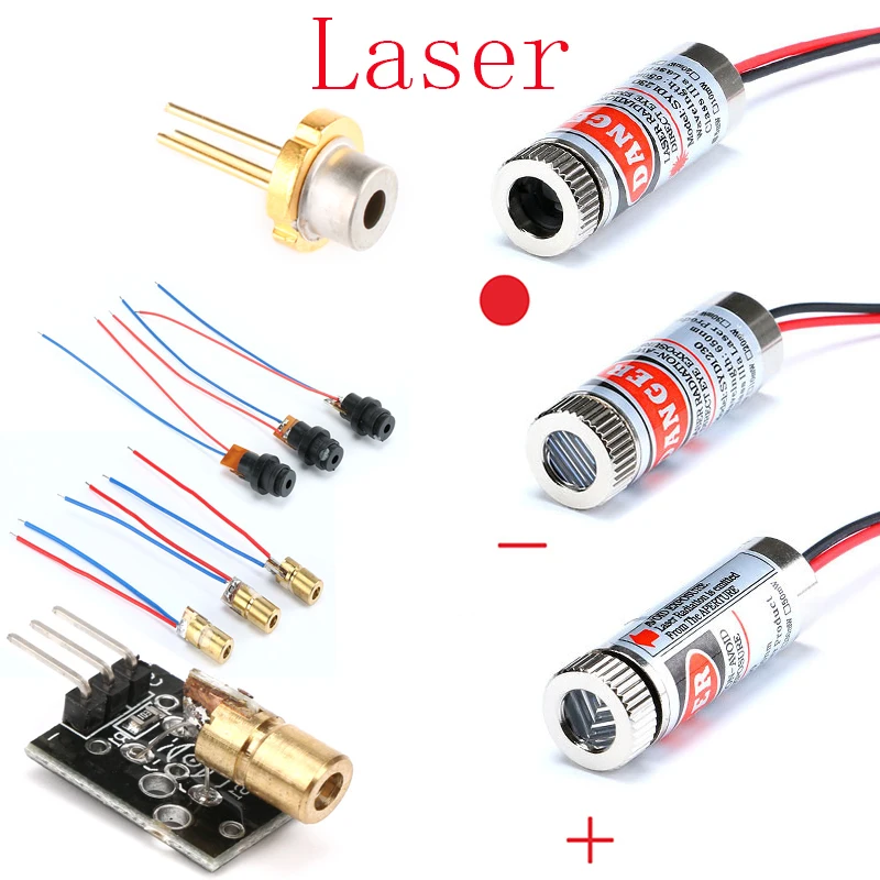 1PCS 650nm 5mW Red Point / Line / Cross Laser /Laser Module /Point 4.5V ...