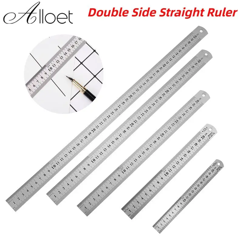 15cm-20cm-30cm-40cm-50cm-Metal-Ruler-Stainless-Steel-Straight-Ruler ...