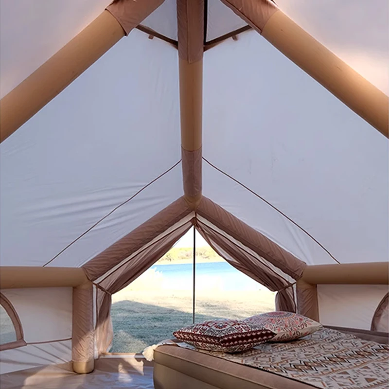 3-4-5-6-7-Meters-Camping-Canvas-PU-3000mm-Big-Space-Inflatable-Yurt ...