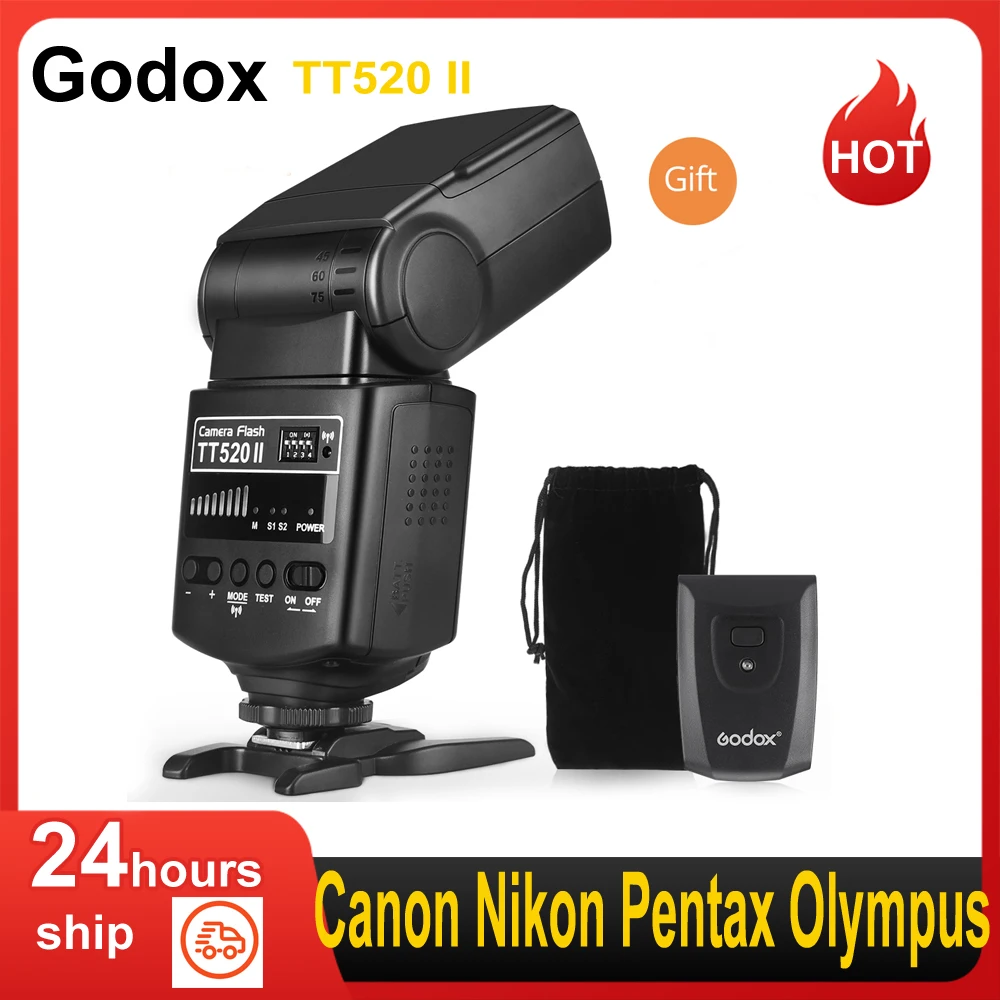 Godox-TT520-II-Universal-On-Camera-Flash-Speedlite-eletr-nico-AT-16 ...