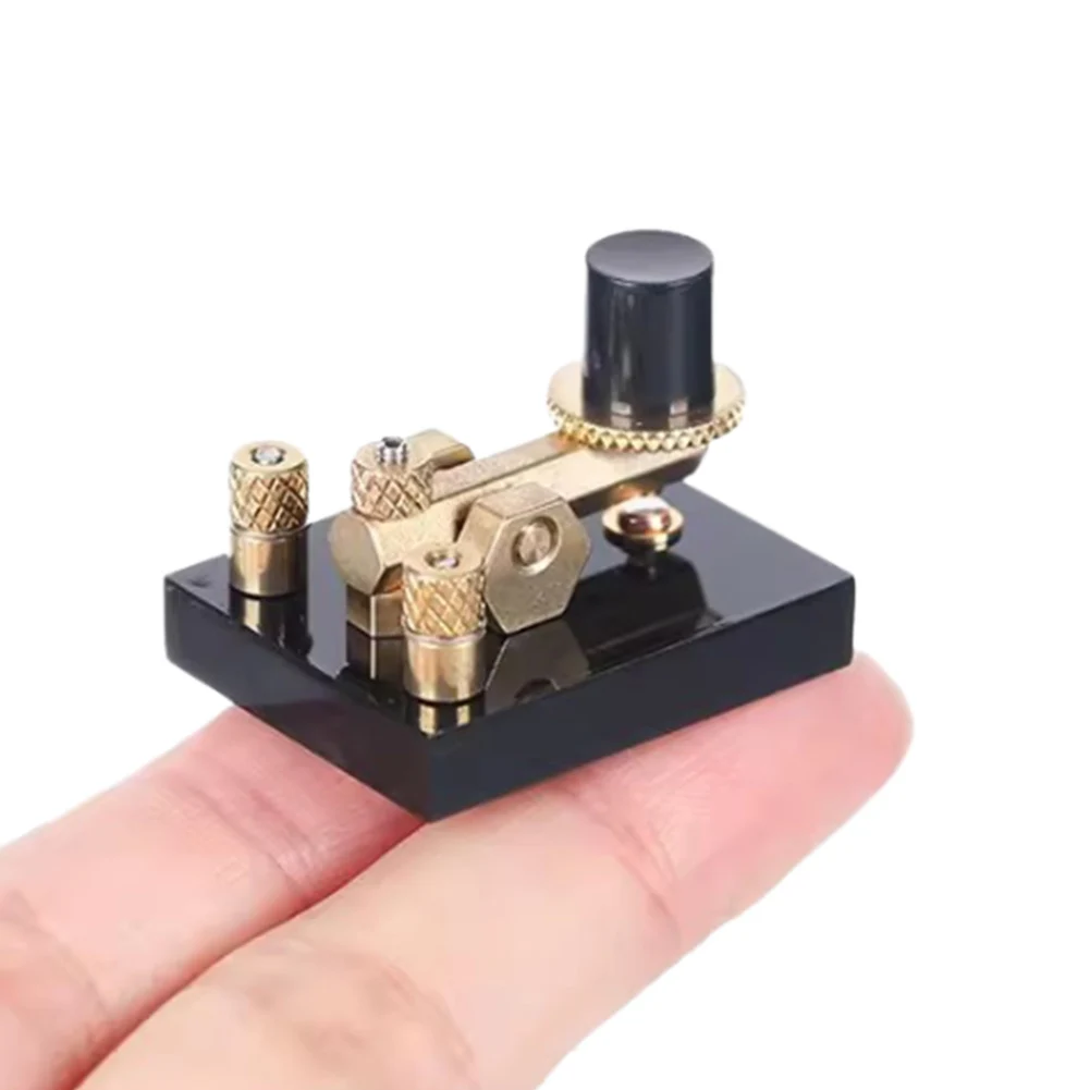 Mini-Brass-CW-Key-Shortwave-Manual-Morse-Code-Key-CW-Morse-Telegraph ...