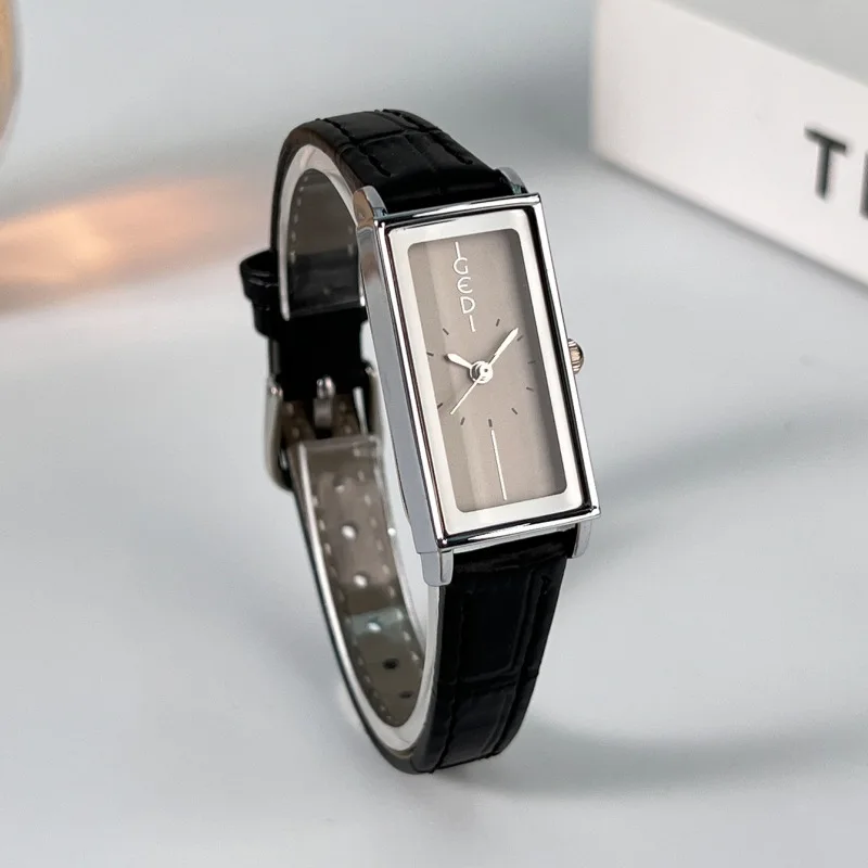 Women's Watches fashion trend belt rectangular niche high-end quartz ...