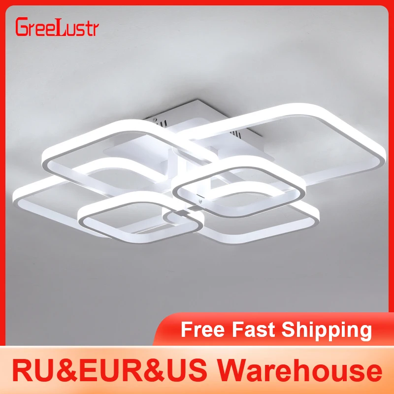 Creative-Acrylic-Ceiling-Lamp-Modern-Indoor-Lighting-Plafond-Light ...