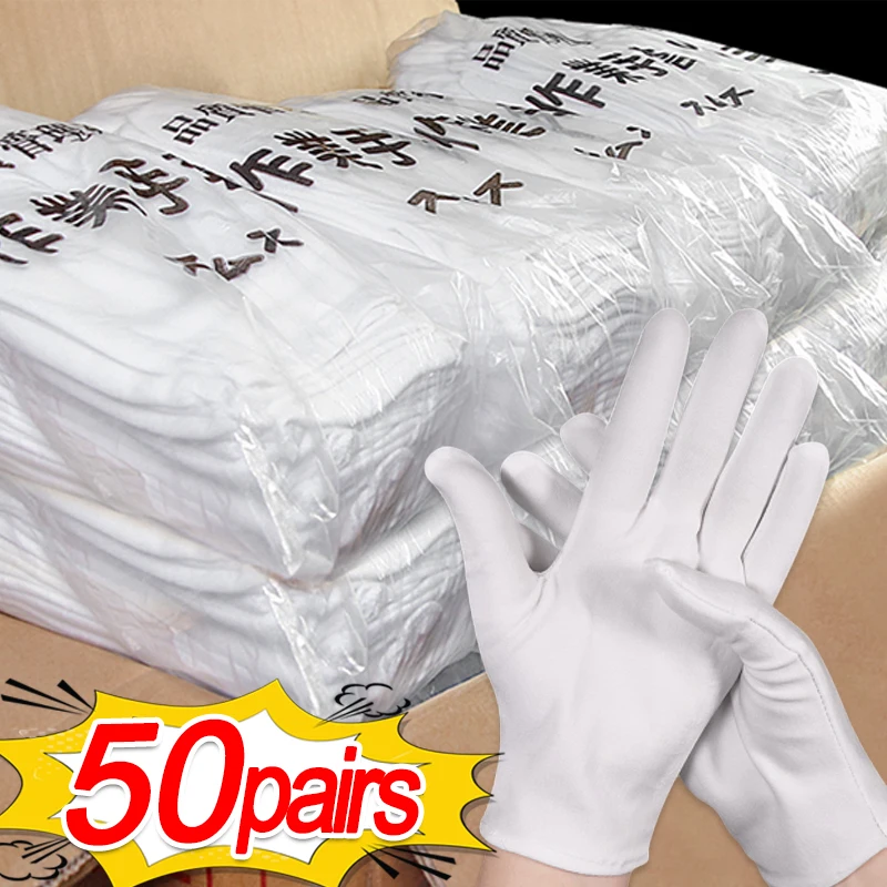 White-Soft-Cotton-Work-Gloves-for-Dry-Hands-Handling-Film-SPA-Gloves ...