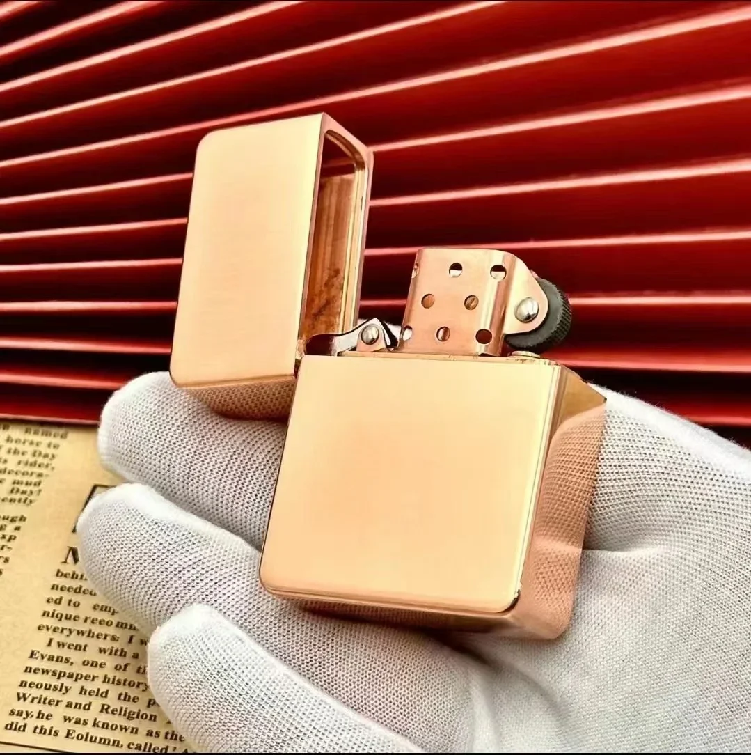 Red-Copper-Body-Heavy-Armor-Thickened-Kerosene-Lighter-Creative-Retro ...