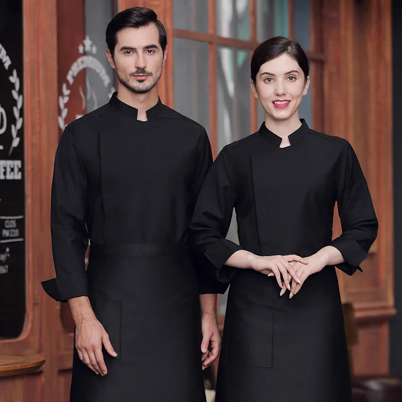 C123-Chaqueta-de-manga-larga-para-Chef-uniforme-de-Chef-de-comida-r ...