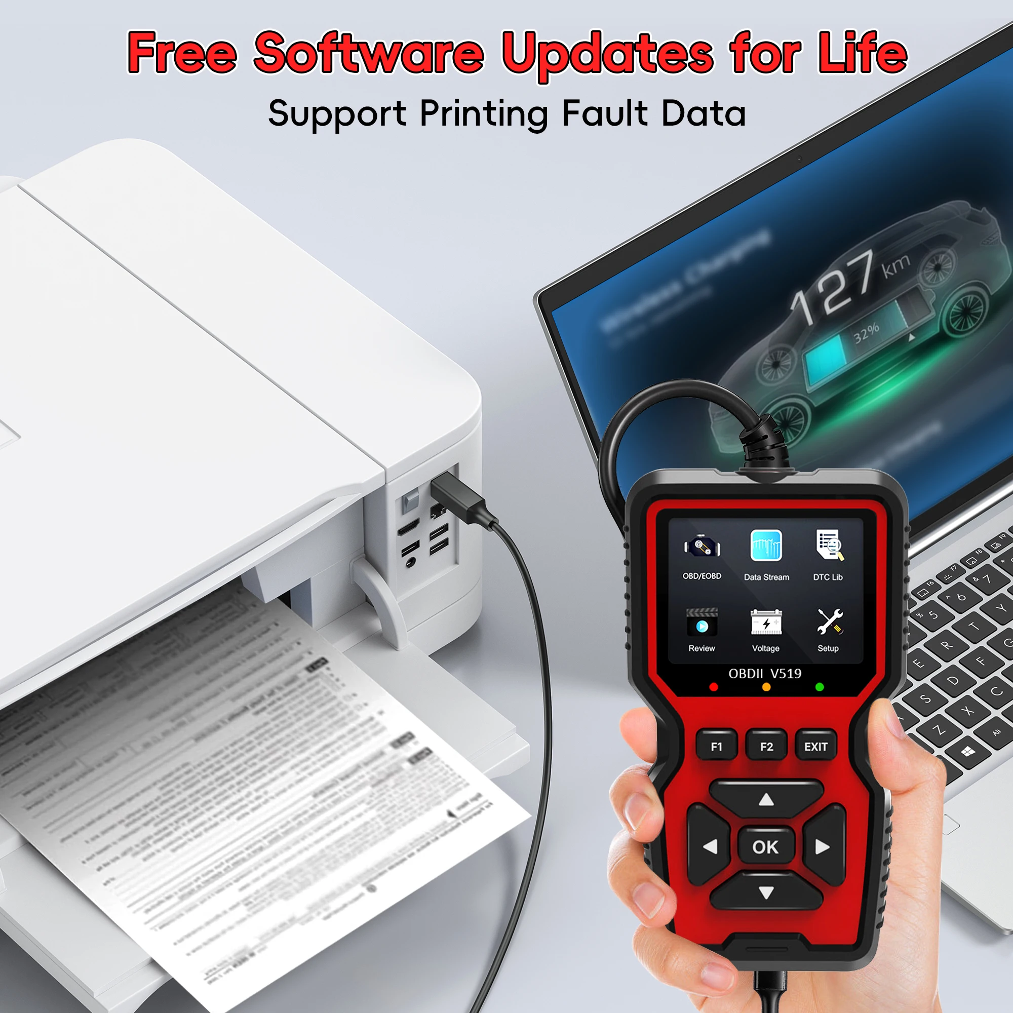 Enhanced OBD2 Scanner Diagnostic Tool – Geared Up Garage