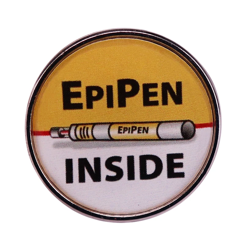 EpiPen Inside Lapel Pin Medical Allergy Alert Badge - AliExpress 36