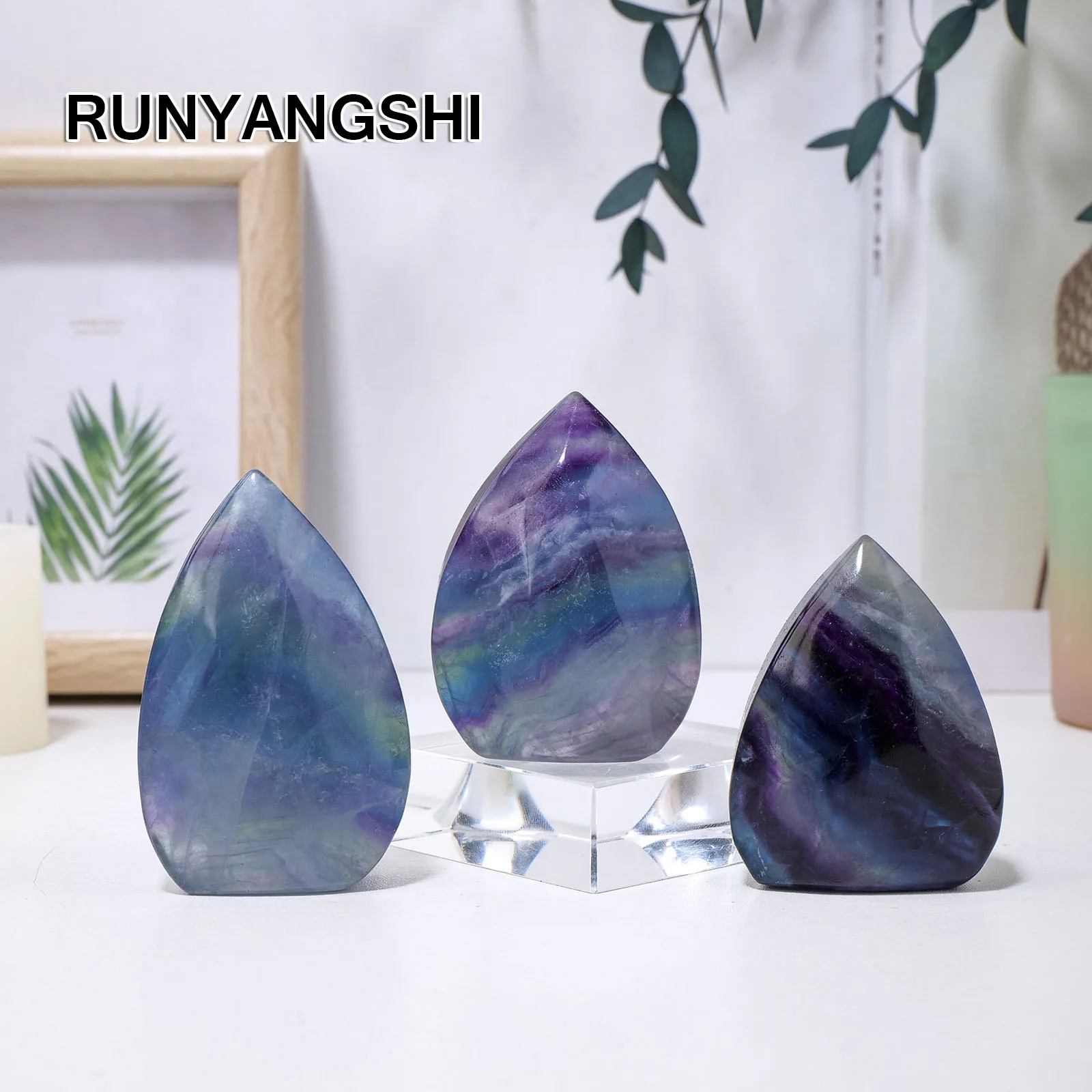 1PC-Natural-Rainbow-Fluorite-Free-Form-Crystal-Torch-Statue-Stone ...